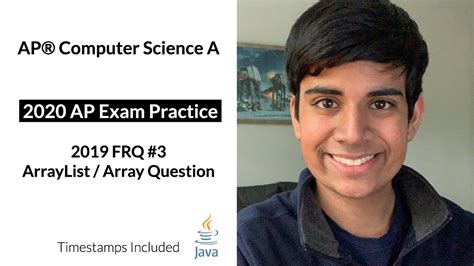 APCS 2020 Exam Practice 2 FRQ 2019 3 ArrayList Arrays Question