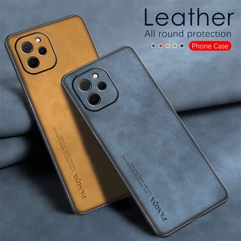 For Huawei Nova Y61 Case Lambskin Leather Phone Cover Hauwei NovaY61 4G