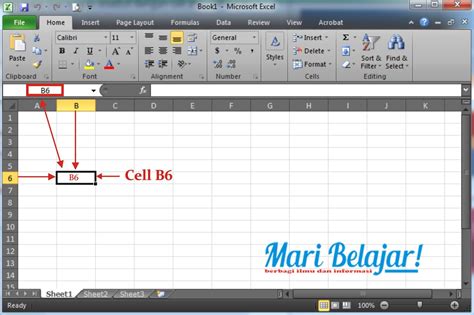 Pengertian Cell Range Row Dan Column Pada MS Excel Media Belajar
