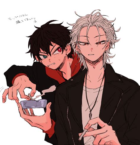 Yamada Ichiro And Aohitsugi Samatoki Hypnosis Mic Drawn By U Umweeei