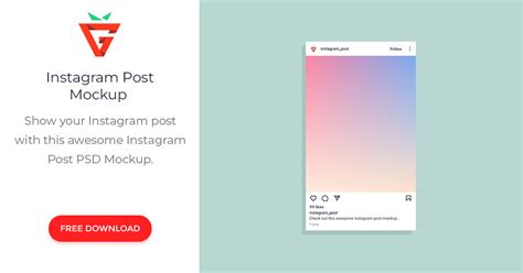 Instagram Post PSD Mockup Graphberry