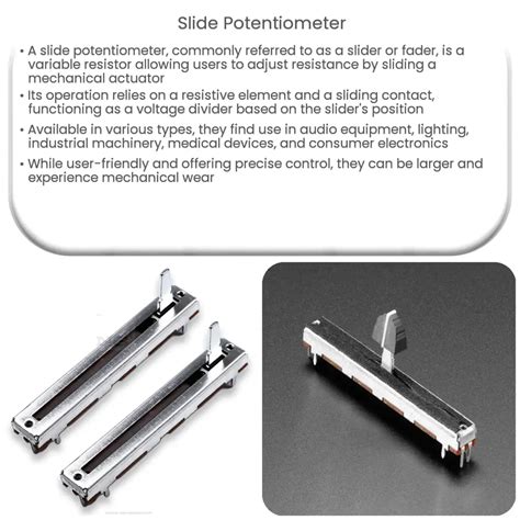 Slide Potentiometer How It Works Application Advantages