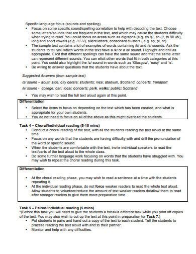 11 Language Lesson Plan Templates In DOC PDF