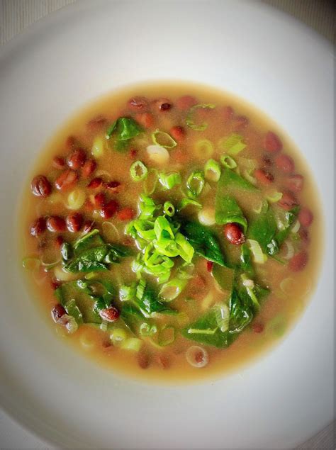 Shiitake Mushroom Miso Soup With Black Beans And Spinach Plants Rule