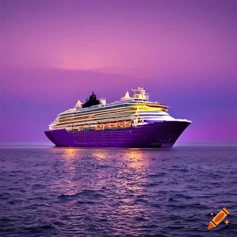 Purple Cruise Ship