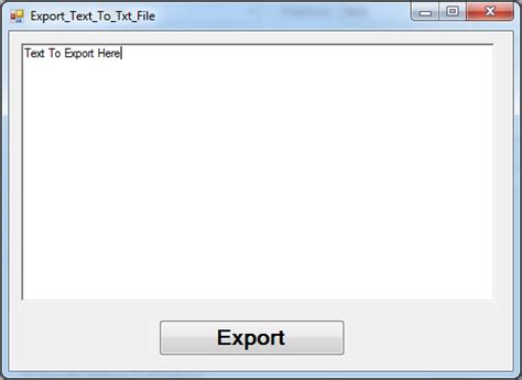 vb export richtextbox text to text file c java php programming source code