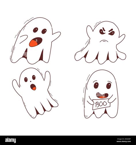 Spooky Halloween Ghosts Spooky Poltergeist Halloween Scary Ghostly Monsters Halloween
