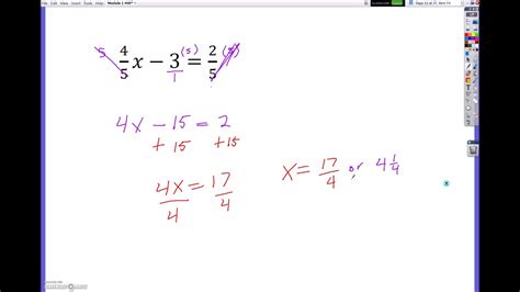 solving linear equations youtube