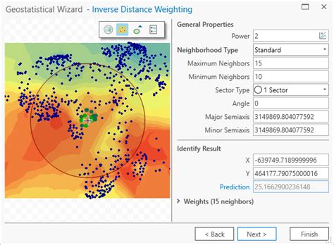 geostatistical wizard für die interpolation von temperaturen einsetzen learn arcgis