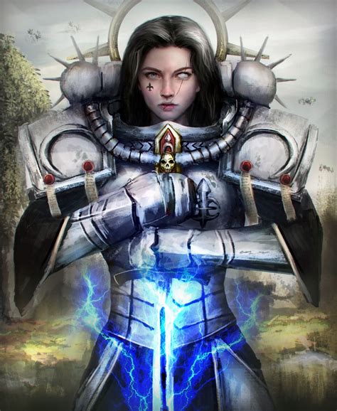 Warhammer Armies Warhammer 40k Artwork Warhammer 40000 40k Sisters Of Battle Rosé Sister
