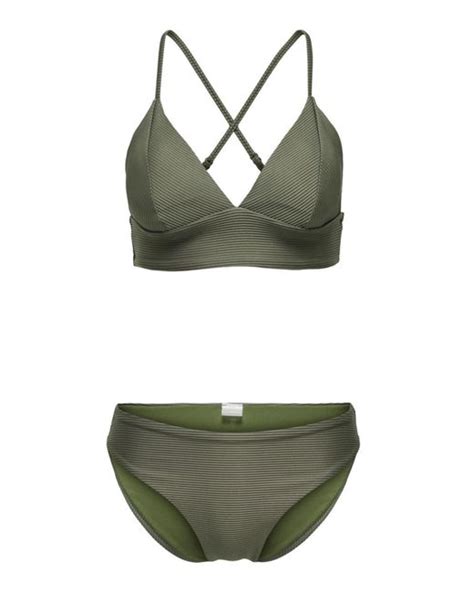 Only Bikini In Grün Lyst De