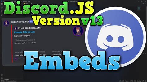 NEW How To Make EMBEDS For A Discord Discord JS V13 2022 YouTube