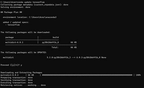 How To Update Tensorflow In The Anaconda Environment Delft Stack