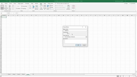 Record A Macro In Excel Instructions And Video Lesson