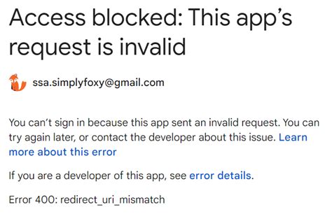 Redirect Uri Mismatch Error Simply Schedule Appointments