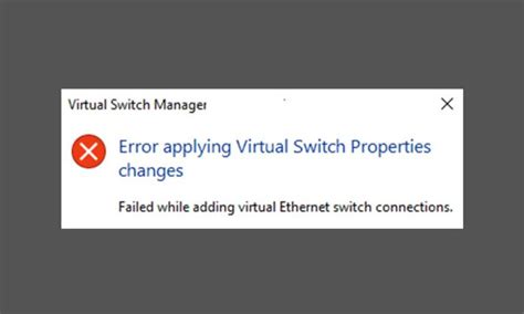 How To Fix If You Cannot Create Hyper V Virtual Switch On Windows 10 64
