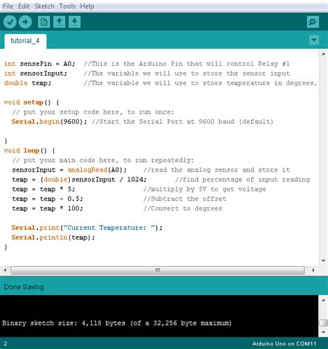 Using A Tmp36 Temperature Sensor With Arduino Bc Robotics