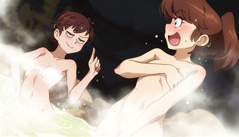 Rule 34 2girls Belly Blush Breasts Brown Hair Convenient Censoring Convenient Censorship