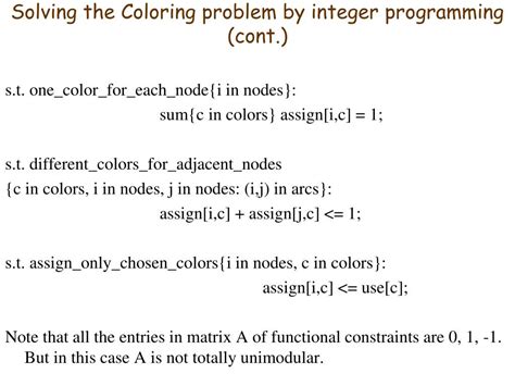 ppt integer programming solutions for graph problems powerpoint presentation id 3941123
