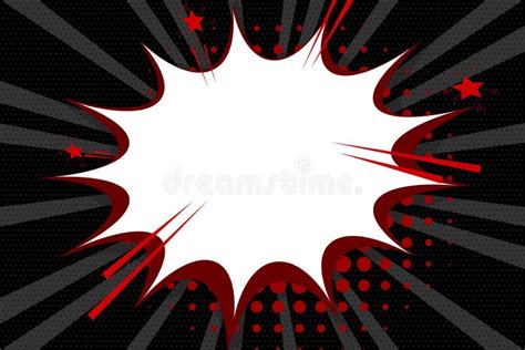 Comic Book Speech Bubble Pop Art Cartoon Stock Illustration