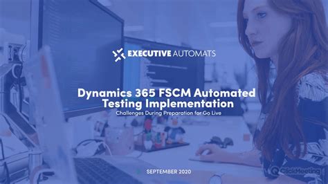 Dynamics 365 FSCM Automated Testing Implementation YouTube