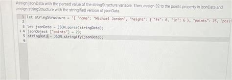 solved assign jsondata with the parsed value of the