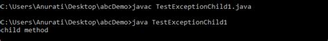 exception handling with method overriding in java javatpoint
