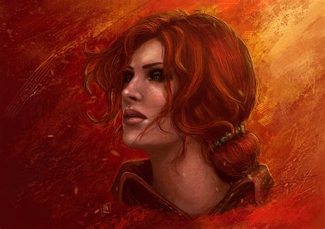 Triss Merigold Hd Wallpaper The Witcher 3 By Blackassassin999