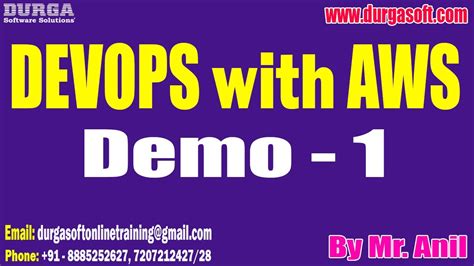 DEVOPS With AWS Tutorials Demo 1 By Mr Anil On 05 12 2022 6PM