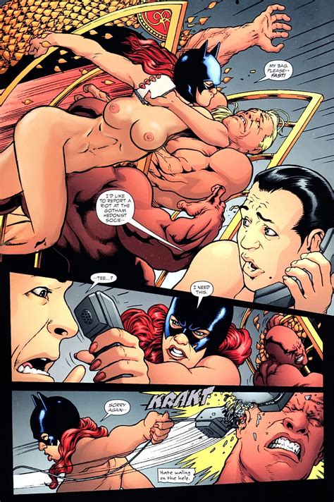 Rule 34 Barbara Gordon Batgirl Batman Series Black Hair Blonde Hair Breasts Canonical Scene
