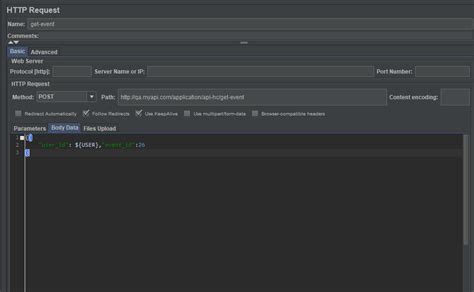 JMeter Not Recognizing Server Name Field Test Failed Code Expected To