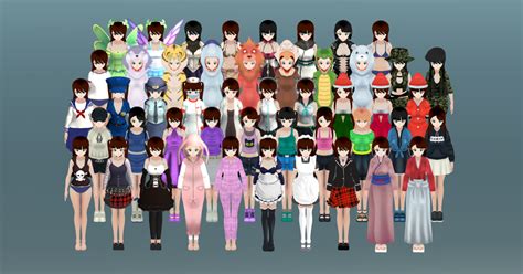 All Anime Girls Bundle 3d Humanoids Unity Asset Store