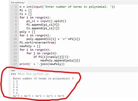 Polynomial In Python CopyAssignment