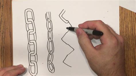 How To Draw 3D Chain Quick Easy ANYONE CAN DO THIS Maybe