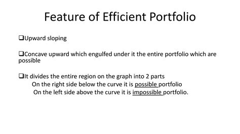 MARKOWITZ PORTFOLIO THEORY MPT Pptx