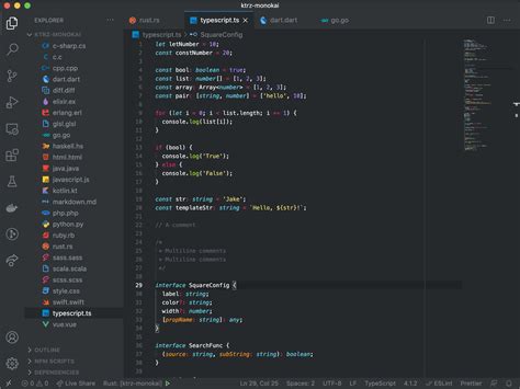 GitHub Ixkaito Ktrz Monokai A Minimal Dark Visual Studio Code Theme