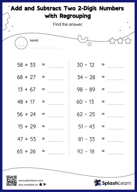 Adding Multiple Two Digit Numbers Worksheets