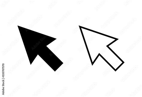 Click Icons Set On White Background Cursor Icon Computer Mouse Click