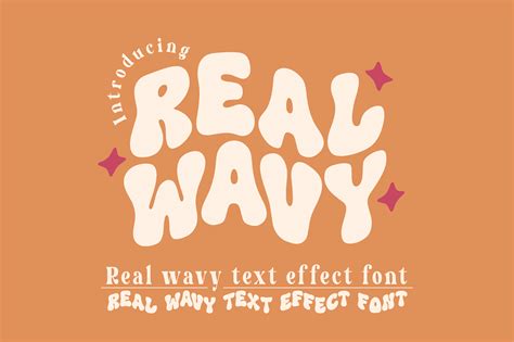 Real Wavy Font By SVG Bloom Creative Fabrica