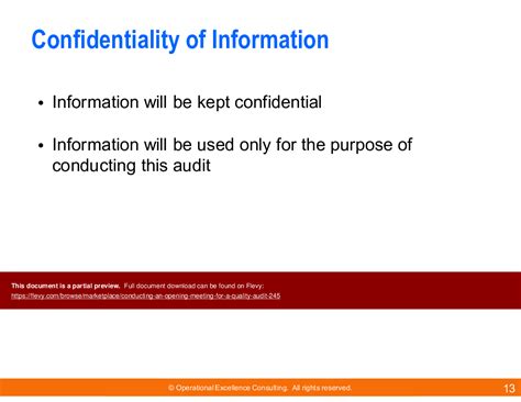 PPT Conducting An Opening Meeting For A Quality Audit 26 Slide PPT