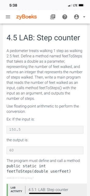 Solved A Pedometer Treats Walking 1 Step As Walking 2 5 Chegg
