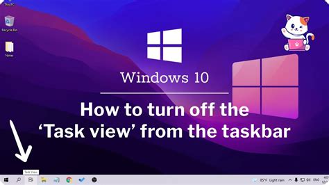 windows 10 how to turn off the task view from the taskbar youtube