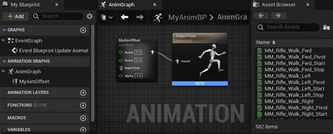 blend spaces in animation blueprints in unreal engine unreal engine 5 0 documentation