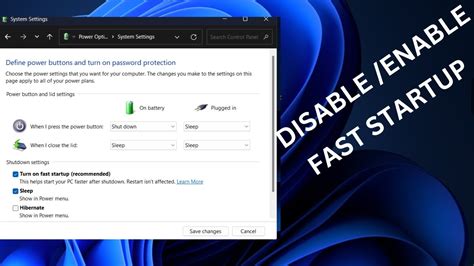 How To Disable Enable Fast Startup On Windows 11 YouTube