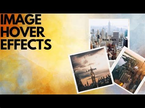 How To Create Image Hover Effect Using HTML And CSS YouTube