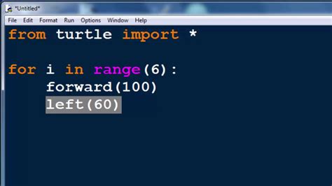 How To Draw A Hexagon In Python By Using Turtle Graphics Module YouTube