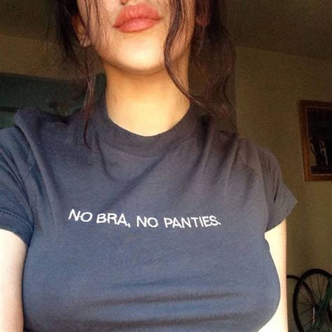 No Bra No Panties T Shirt Etsy