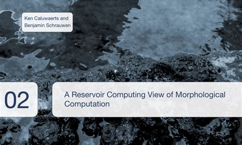 e book opinions and outlook on morphological computation — morphological computation