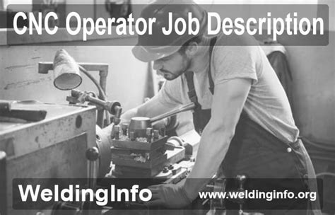 cnc operator eligibility experience duties skills and salary