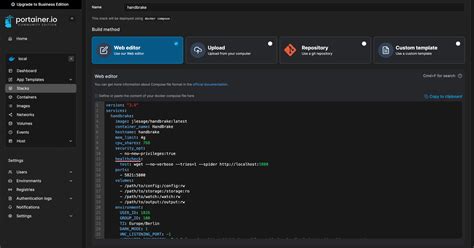 HandBrake Mit Docker Compose Installieren
